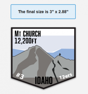 Mt Church Sticker %% Mountain Climbing Patches